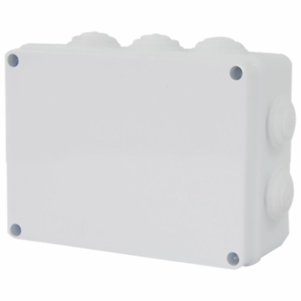 Коробка разветвительная STEKKER EBX30-03-65, 150*110*70 мм, 10 мембранных вводов, IP65, светло-серая, 39555