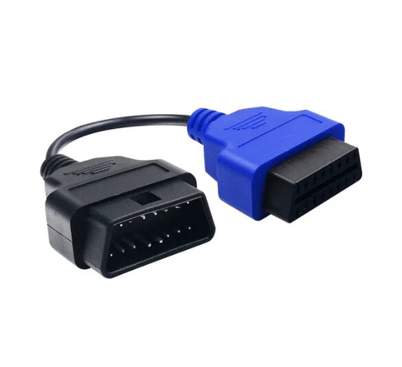Диагностический кабель OBD2 для сканера Fiat ECU Blue