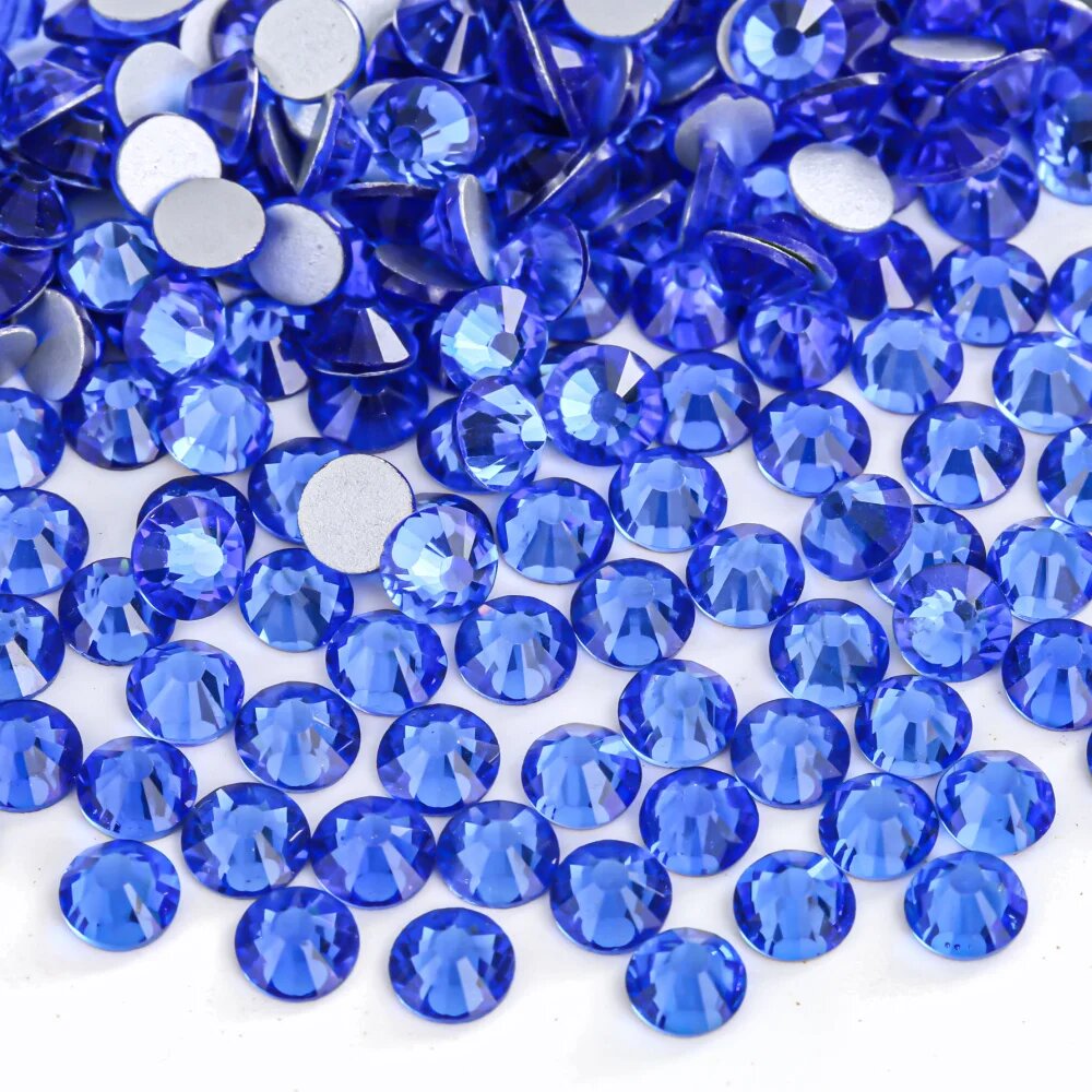 Кристаллы Flatback Blue Series стекло 1440 шт. Синий, SS20-1440pcs, Sapphire