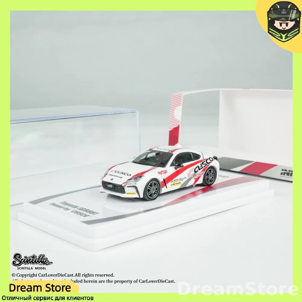 Машинка Inno 1/64 #TOYOTA GR86 Tuned by CUSCO Alloy Car Model Collection Gift