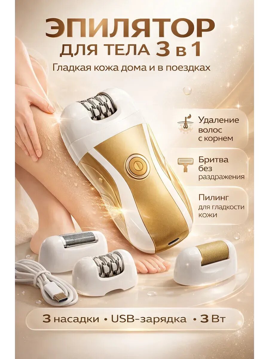 Эпилятор для тела 3 в 1