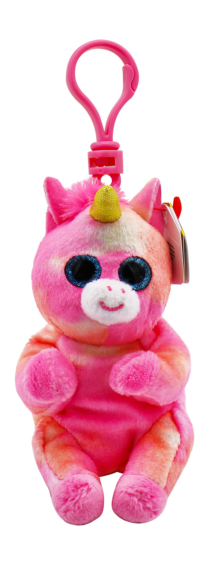 TY Игрушка-брелок Скайлар розовый единорог, 10 см