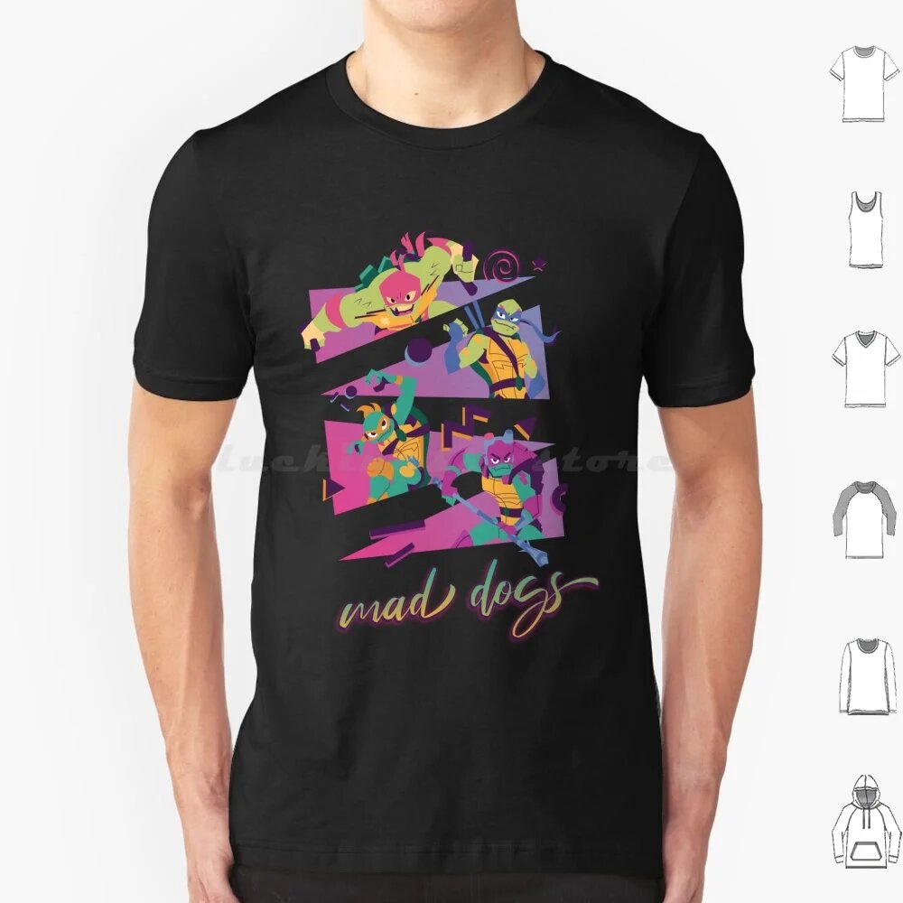 Футболка Mad Dogs 6XL хлопок Rottmnt Turtle 4XL, Черный, M-Tee-Black
