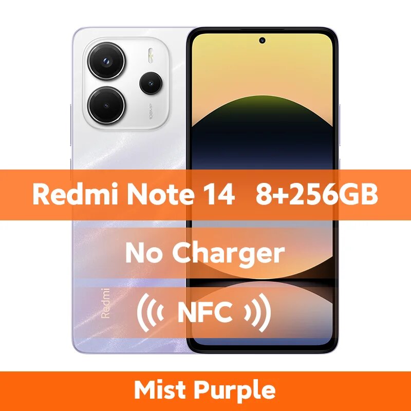 Смартфон Xiaomi Redmi Note 14 4G, 8/256ГБ, global