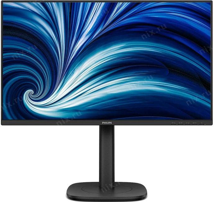 24B2U3301 Philips (IPS, 300cd, 1500:1, 4ms, 50M:1, 178/178, HDMI, DP, USB Hub, USB-C(PD90W), RJ45, Speakers, 120Hz, Ti — фото 1