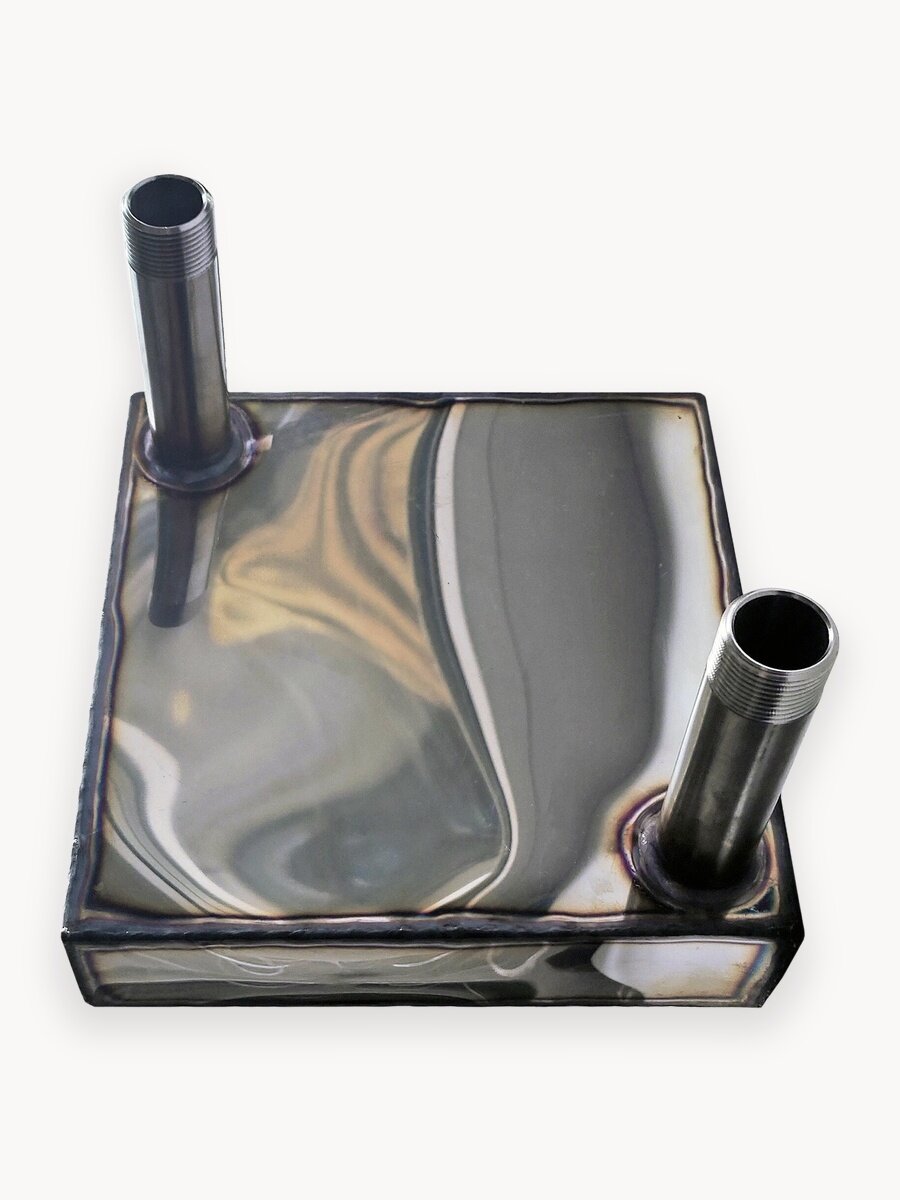 Теплообменник для печи 2 л. 1 мм.