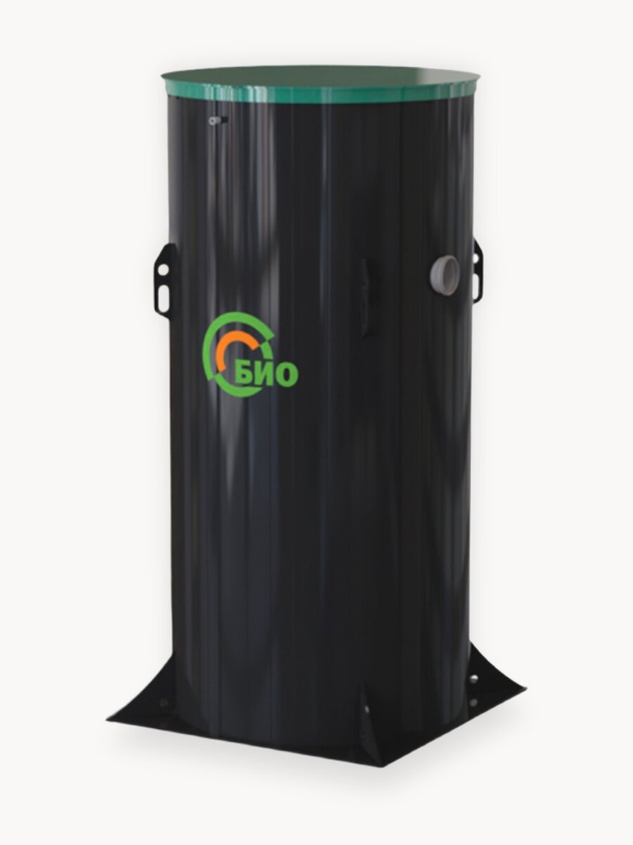 Септик минтеко БИО 5 - 725, вертикальный, 5 пользователя, анаэробный, заглубление входа 725 мм