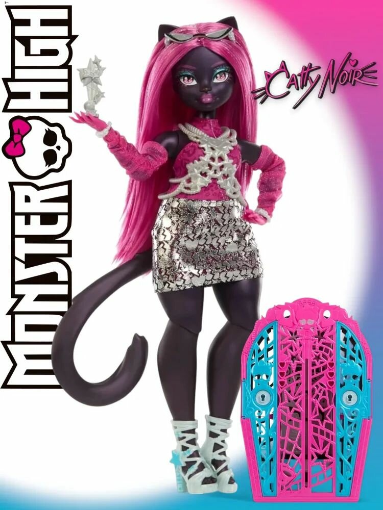Кукла Monster High Hauntlywood Catty Noir - Монстр Хай Страшные секреты Кетти Нуар JBG82