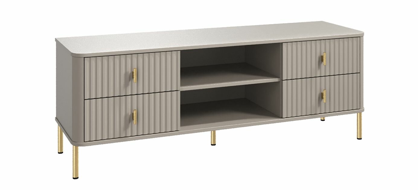 Тумба под телевизор, тумба Юта, холодный серо-коричневый