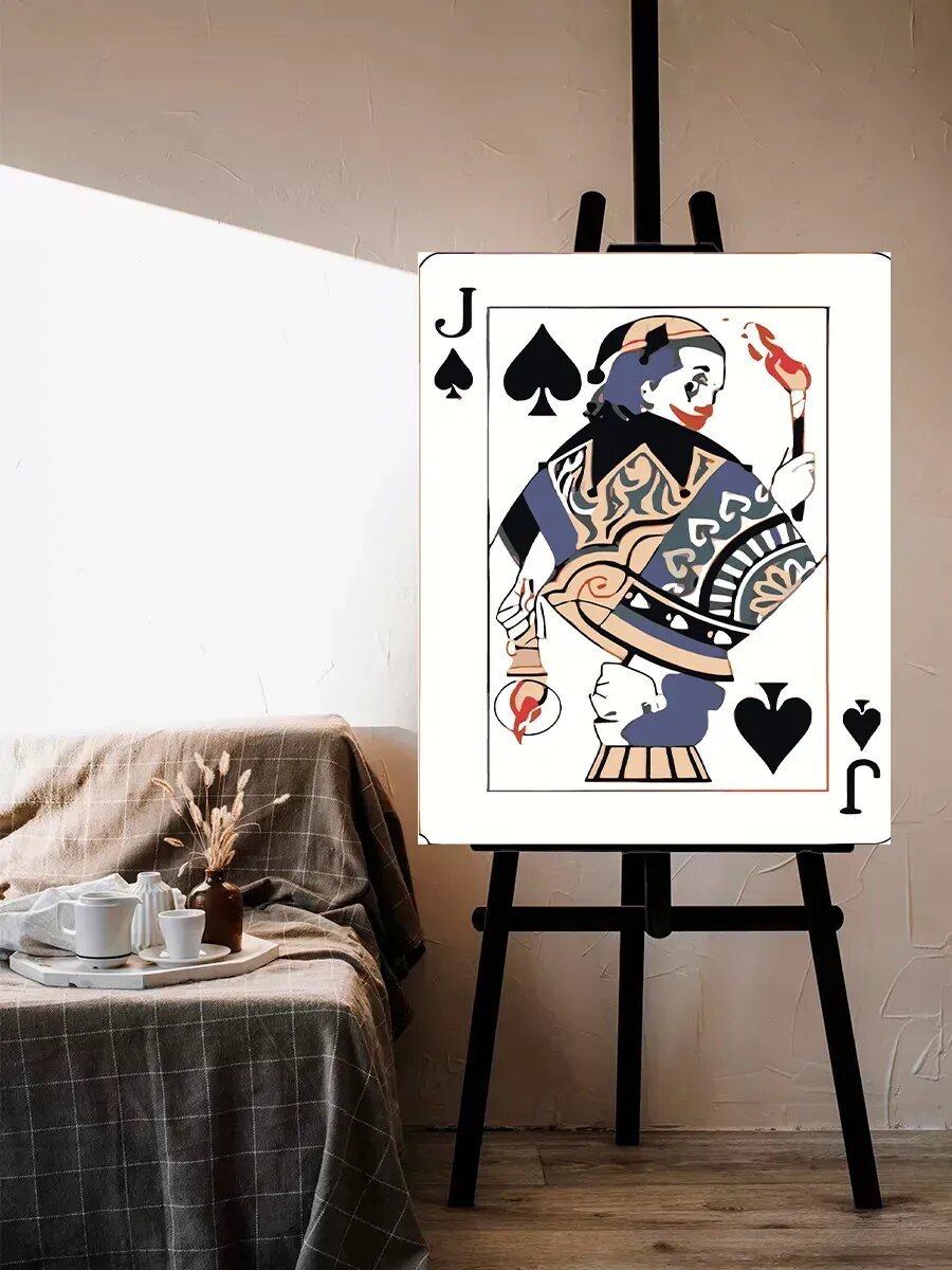 Картина по номерам Карта Игральная Валет Пики