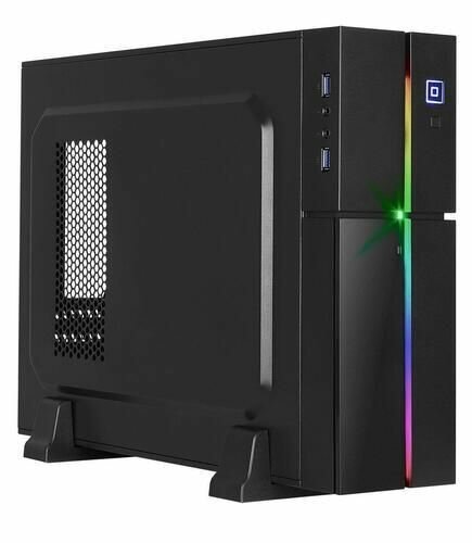 Компьютерный корпус AeroCool Playa Slim (Playa Slim-bl) черный - Micro ATX, USB 3.2 Gen1 Type A