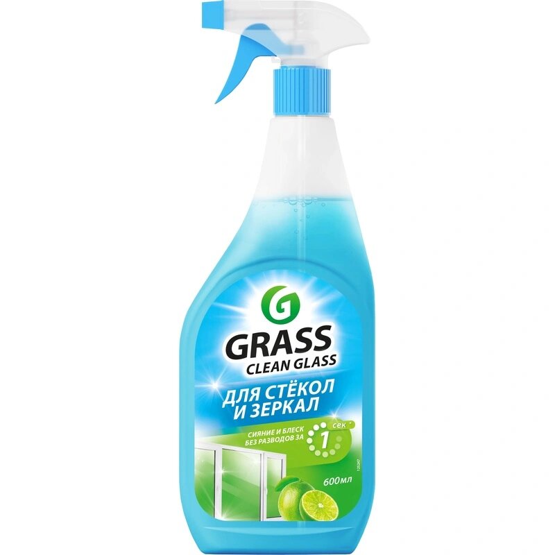 Средство для мытья стёкол и зеркал Grass Clean Glass Голубая лагуна 0.6 л