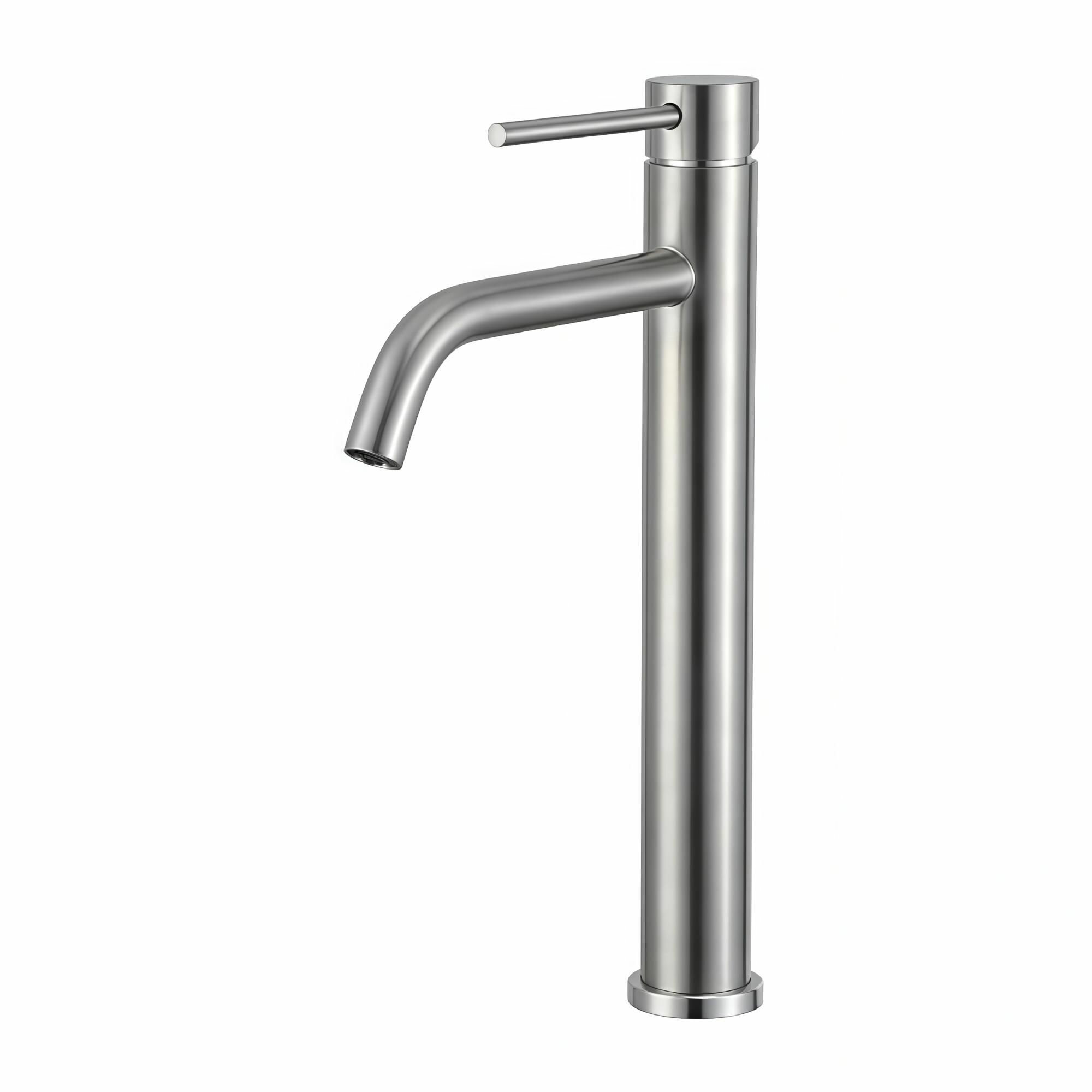 Смеситель для раковины Frap F10807-2 высокий, сатин