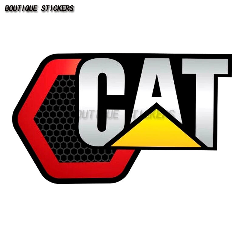 Cat And Chicken Beauty Lie Down Caterpillar Ute Cut Виниловый водонепроницаемый JDM Van Bike Offroad RV Автомобильные внешние аксессуары Sticke 010, Long Side-10cm