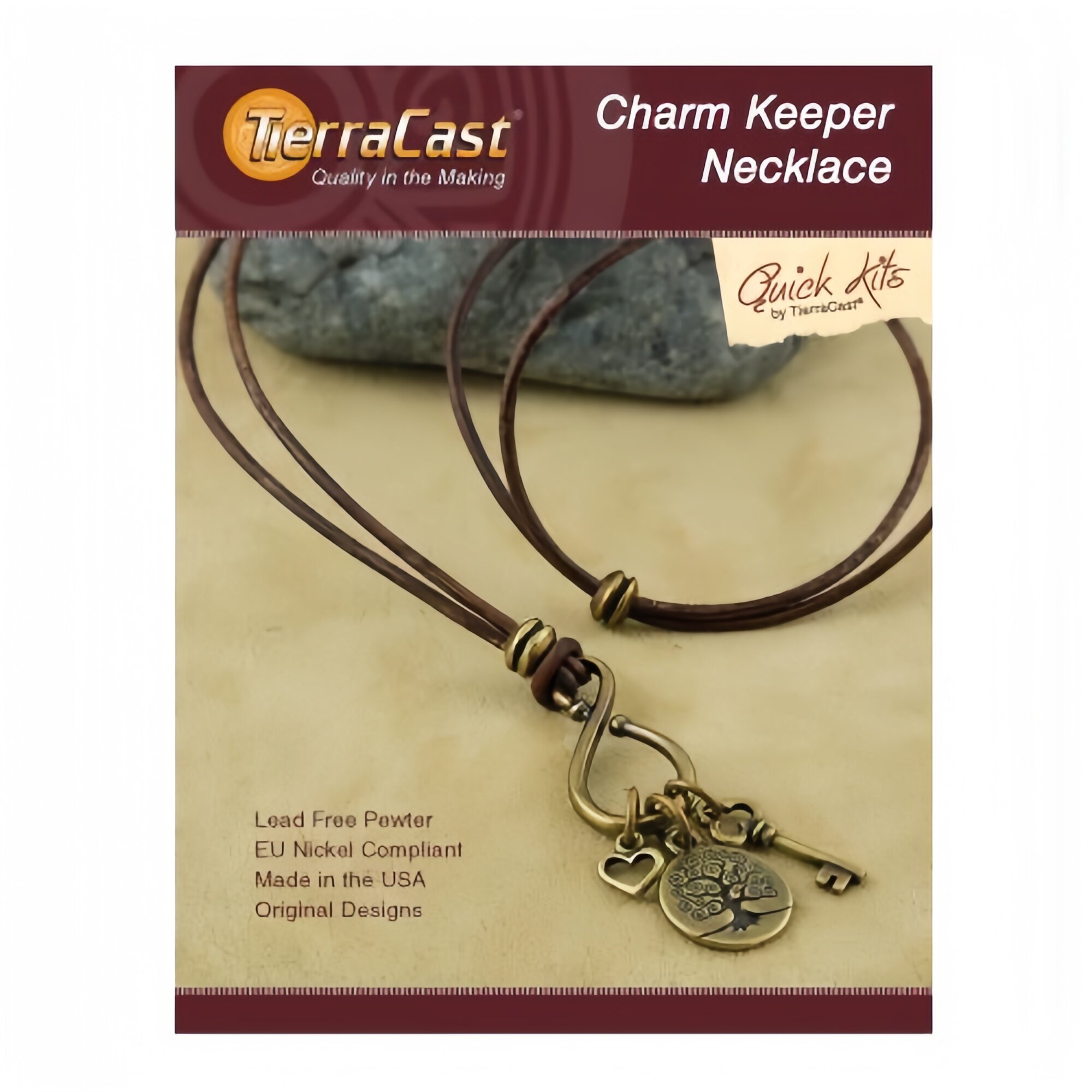 Набор для сборки украшения, 45-72 см, TierraCast, колье Charm Keeper, бронзовое, 1 шт.