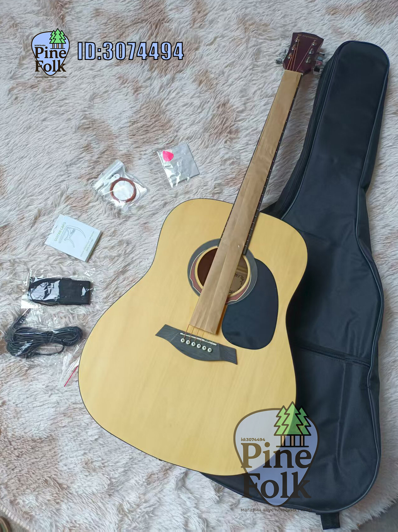 Акустическая гитара Joymusic Light Wood. Комплект.