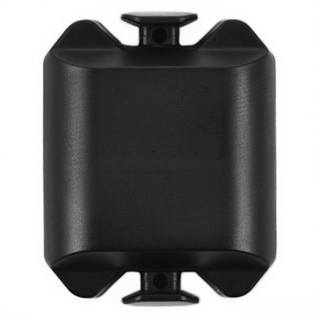 Двухв датчик скорости и каденса для велосипеда, ANT+ BT, беспроводной датчик RPM, IP67, размер 38x30x13.8mm, вес 9g, батарея CR2032 3V 210mAh, срок службы батареи 1 год, дальность передачи 30m ANT+ 20m, комплект: 1 датчик, 2 силиконовых кольца