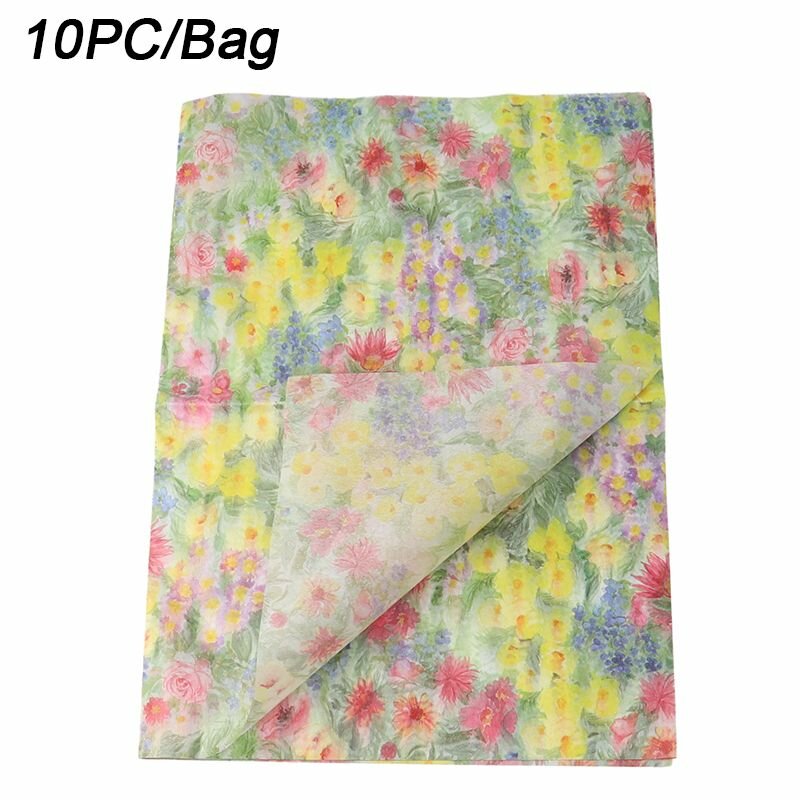 Упаковочная бумага пастельных тонов, 10 листов 50x35 см, нежная крафт-бумага для подарков, цветов и рукоделия, универсальный набор для свадьбы, 14 февраля и повседневного декора