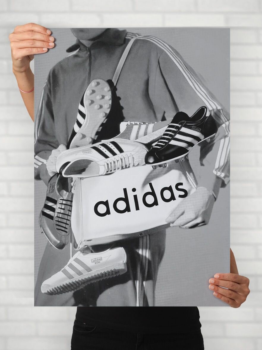 Плакат на стену для интерьера Бренды (Адидас - Adidas 9) - Постер по моде и одежде формата A2 (42x61 см)