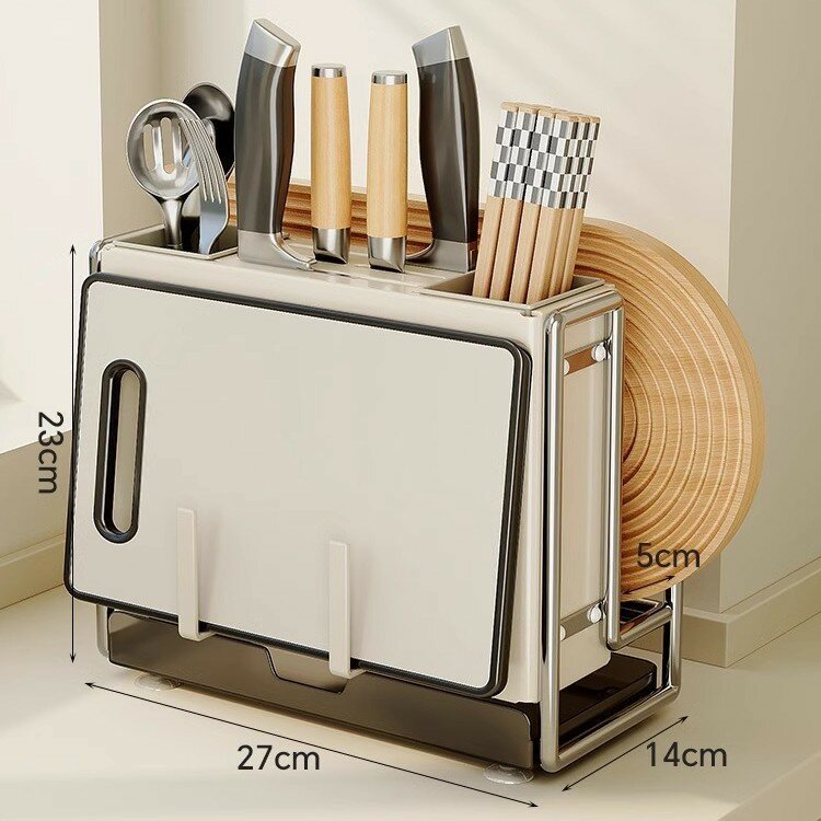 Стойка для ножей, многофункциональная кухонная подставка для палочек, интегрированная разделочная доска, магнитный органайзер для ножей, кухонная подставка для ножей и разделочной доски