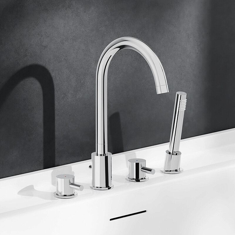 Смеситель на борт ванны DAMIXA Scandinavian Pure (360400000) с душевой лейкой