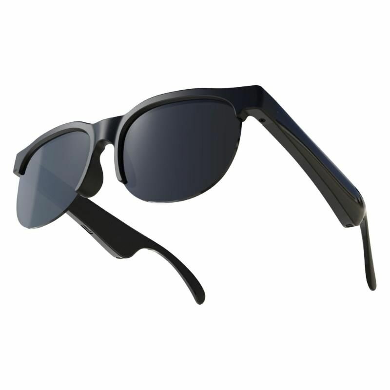 Умные очки с наушниками, Черный