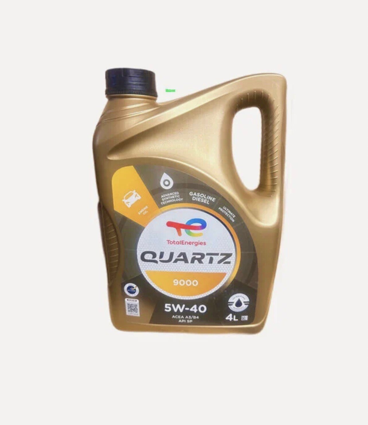 Синтетическое моторное масло Total Energy Quartz 9000, 5W-40, ACEA A3/B4, API SP, 4 л