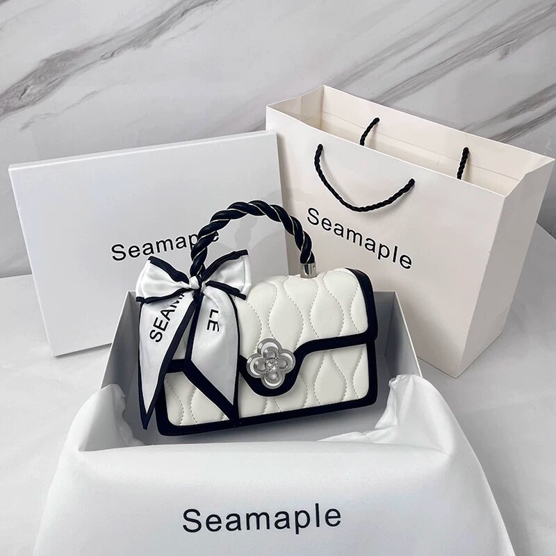 2025 Новая женская сумка, высококачественная легкая роскошь, маленькая квадратная сумка, уникальный дизайн, сумка из натуральной кожи, маленькая сумка в стиле Chanel, кроссбоди