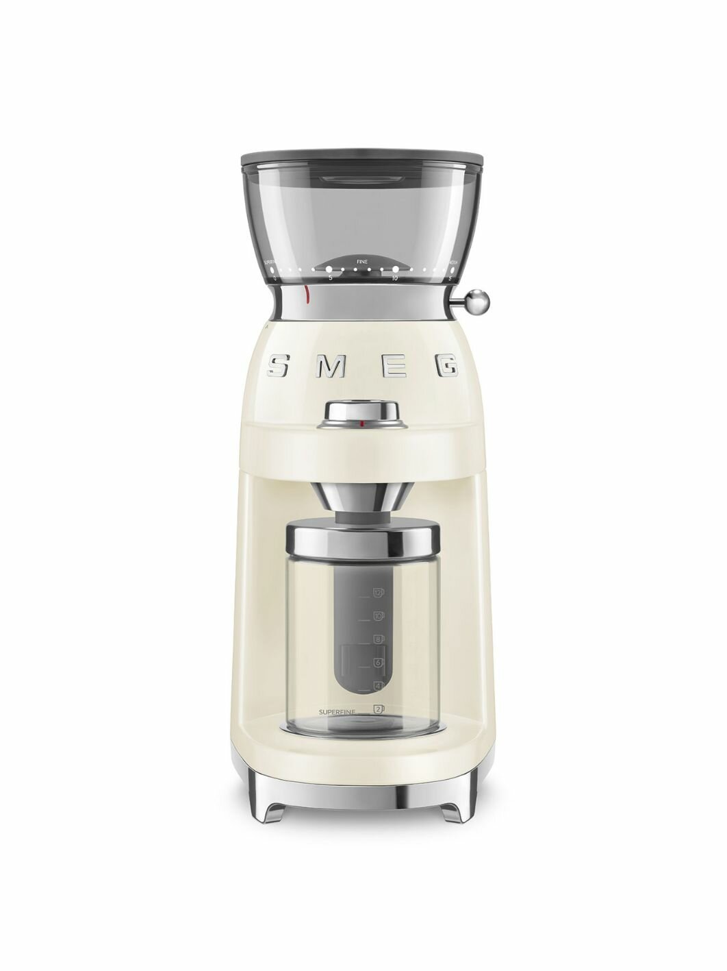 Кофемолка SMEG CGF03CREU, сталь