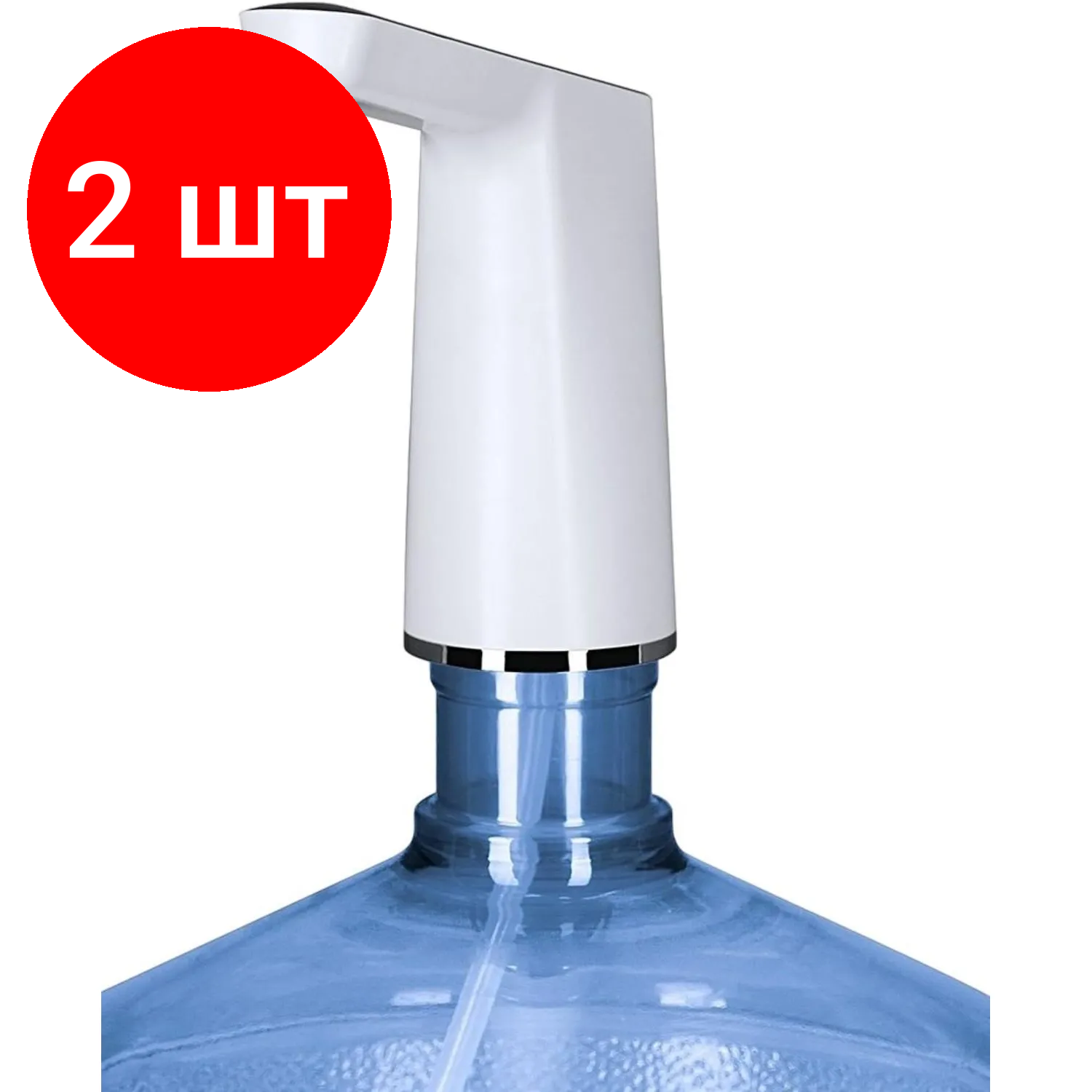 Комплект 2 штук, Помпа аккумуляторная перезаряжаемая для воды Ecotronic PLR-410