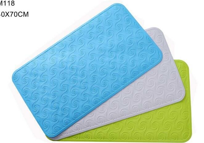 Оптовая продажа нескользящего коврика для ванной белого цвета, массажный коврик для душа, резиновый напольный коврик