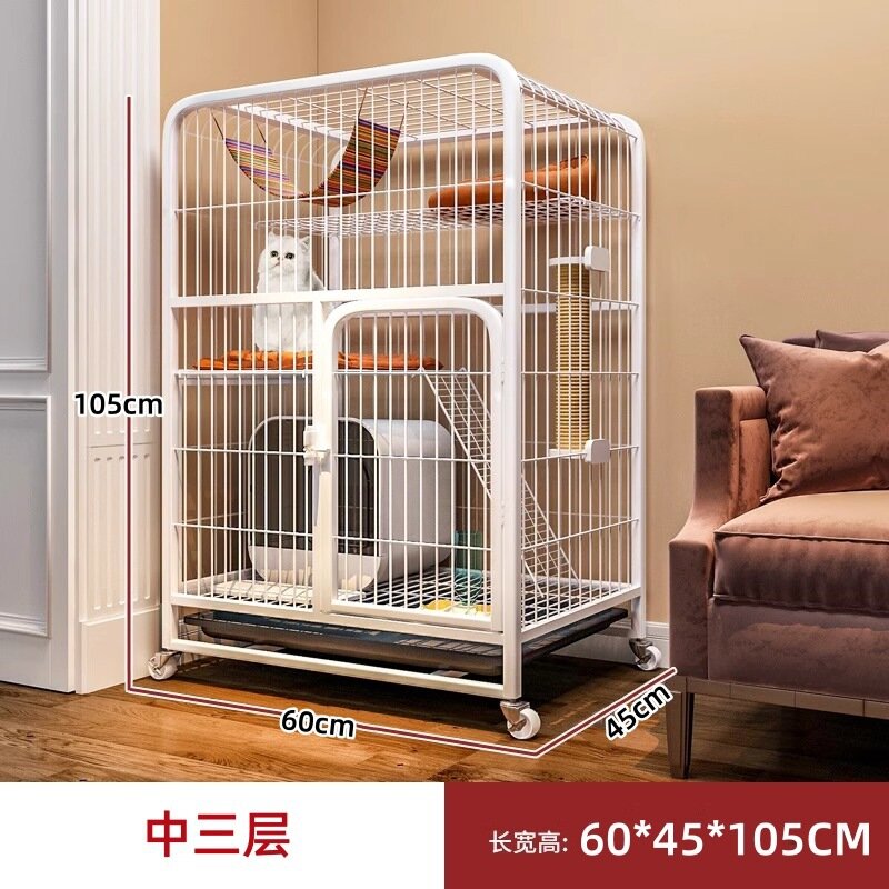 Клетка для кошек для домашнего использования, внутренняя, очень большая, с интегрированным туалетом, кошачий замок, клетка для кошек, домик для лазания