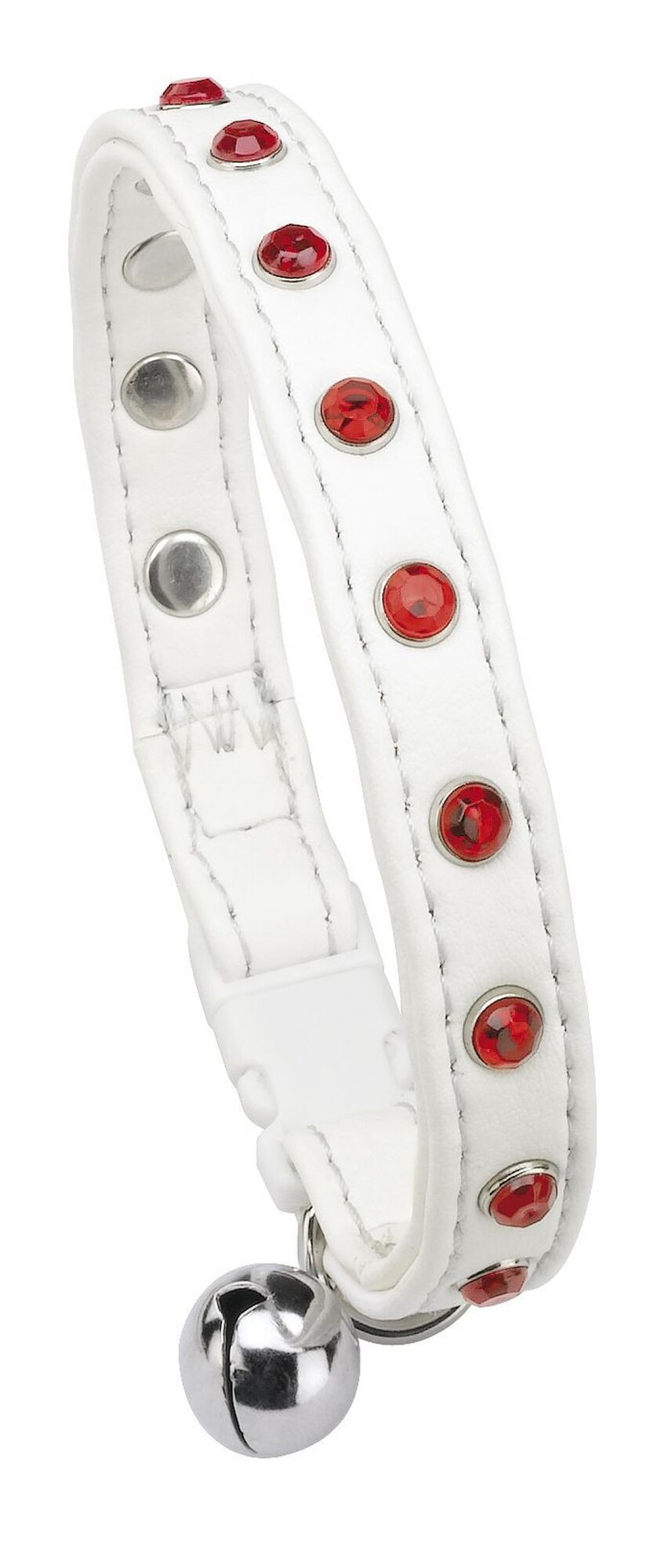 Ошейник для кошек Ferplast JOY C12/31 GAT с колокольчиком, с украшениями, hi-tech, белый