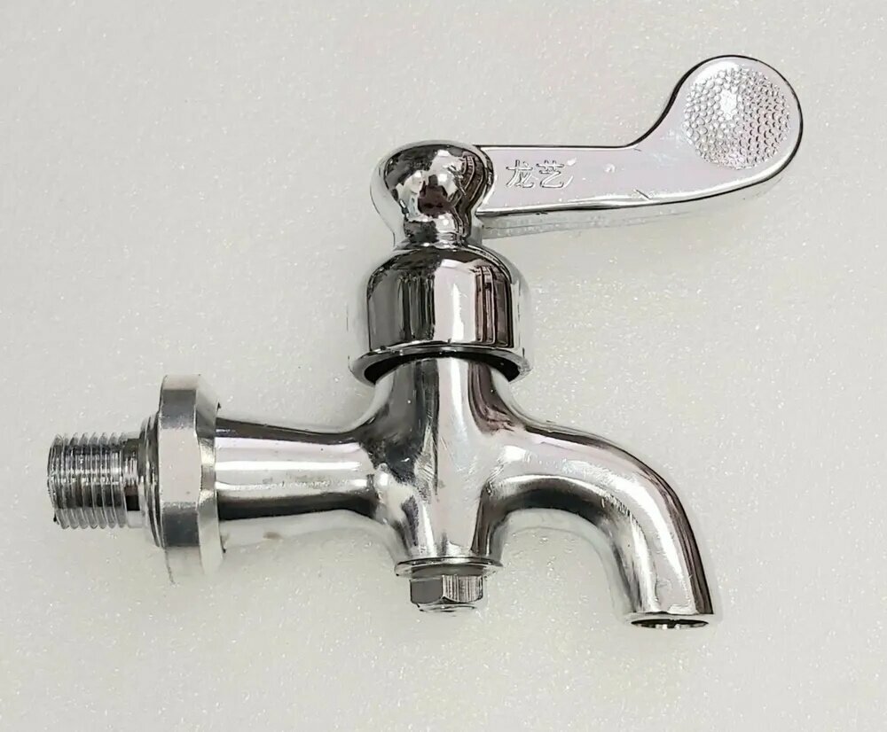 Кран для кипятильника М16, металл, поворотная ручка