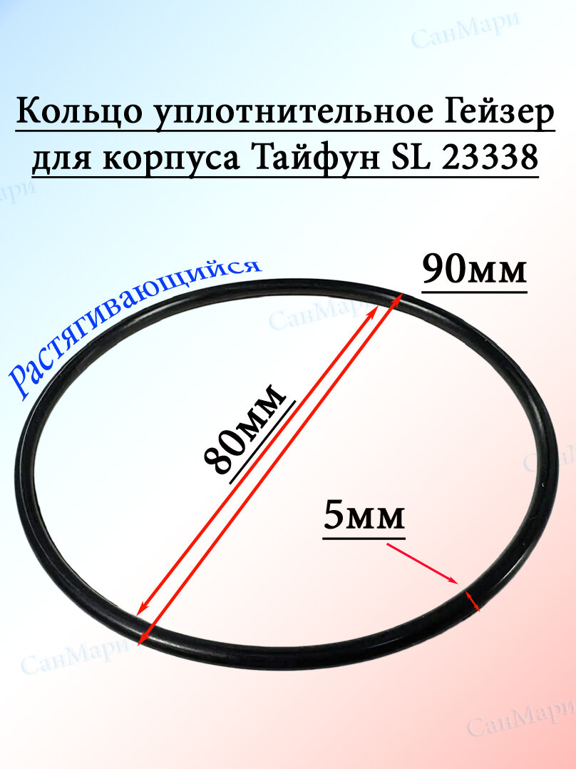 Кольцо уплотнительное для корпуса Гейзер Тайфун 23338