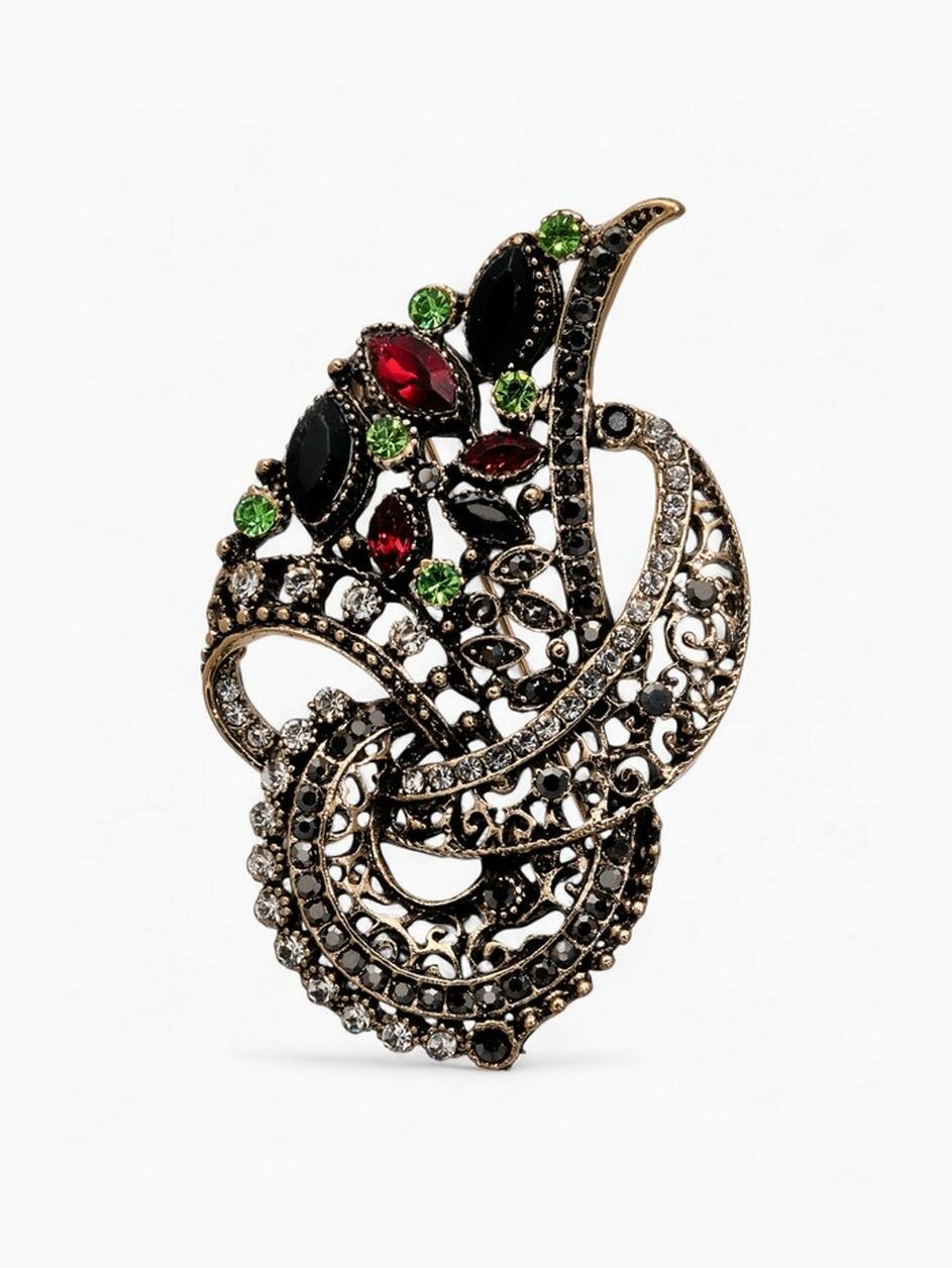 Брошь, стразы