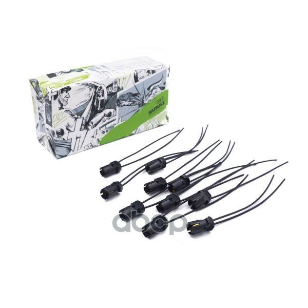 SR 00854_Разъем Патрон для бесцокольной лампы Т10 W5W, с проводами (MG631720) (SR 00854) SURAI " SURAI арт. SR00854