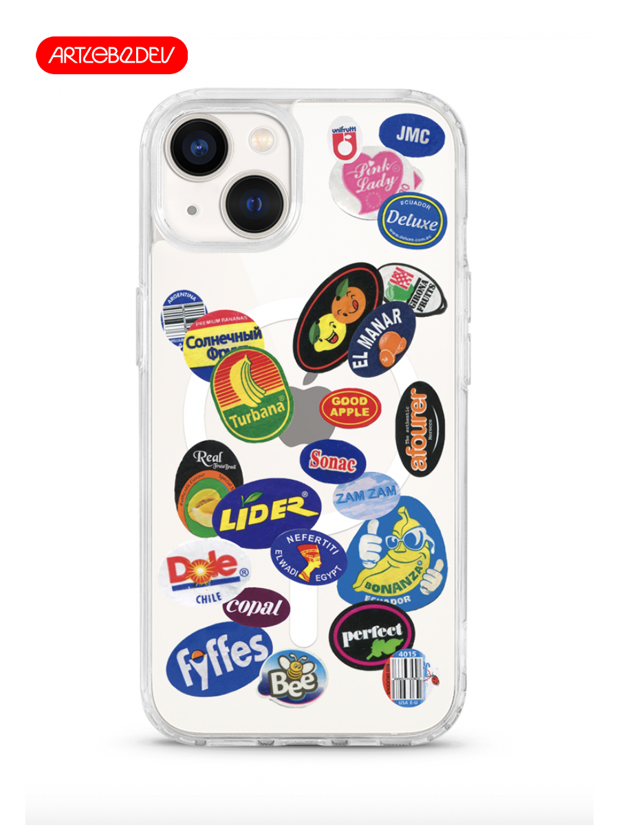 Чехол студии Артемия Лебедева "Фрукты" для iPhone 13