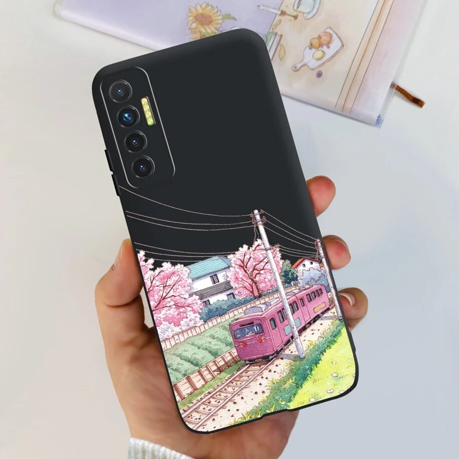 Чехол для Funda Tecno Camon 17P 2021, черный силиконовый мягкий чехол из ТПУ для Tecno Camon 17 Pro 17 P Camon 17P, чехол для телефона с леопардовым принтом