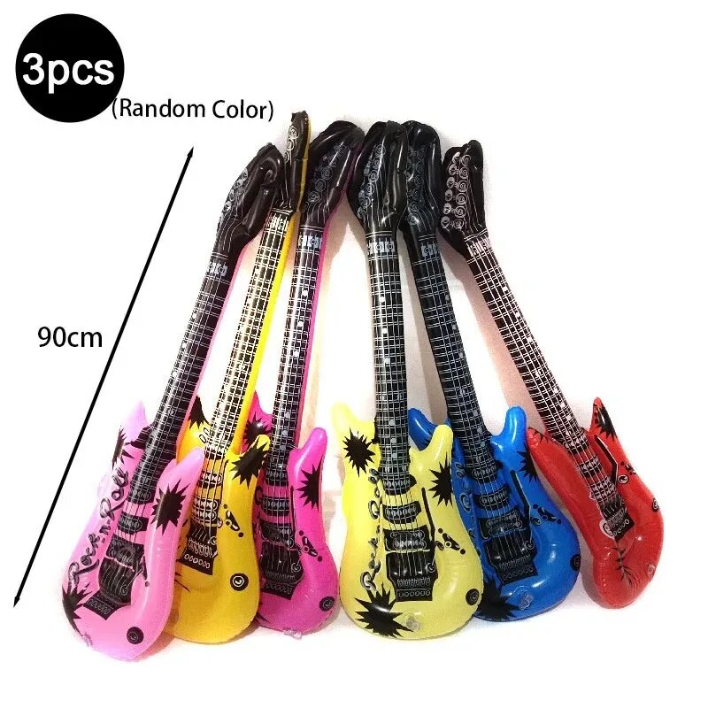 Музыкальные шары для праздника 3pcs large guitar