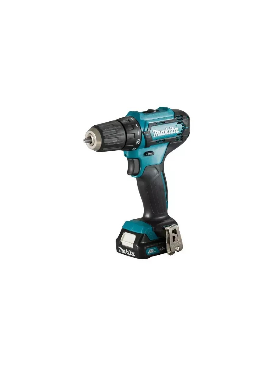 Дрель-шуруповерт аккумуляторная Makita DF333DWYE аккумуляторная, кейс, 30 Нм, 2 скорости