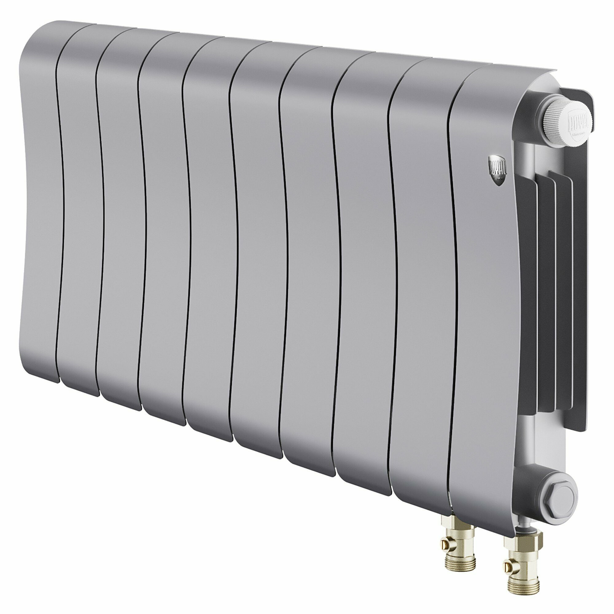 Радиатор биметаллический Royal Thermo Infinity 300 Silver Satin VR80 - 10 секц.