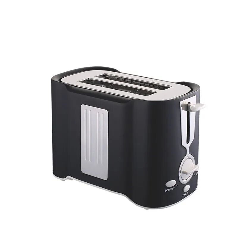 Тостер PP-KC00424-20240402CC-25 850 Вт для 2 тостов, черный с функцией разморозки и подогрева