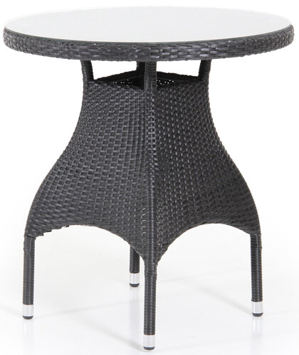 Плетеный стол Lahti, черный