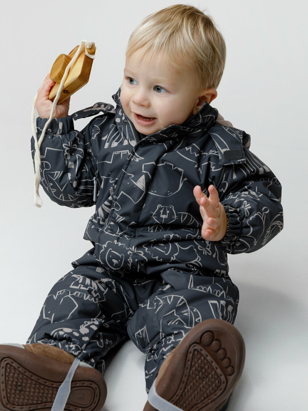 Комбинезон утеплённый утепленный мембранный для мальчика, демисезон