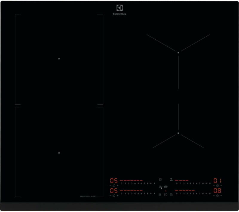 Варочная панель Electrolux EIS67453 800 Sense Boil+Fry 60 см, 4 индукционные конфорки, Bridge, мультислайдер