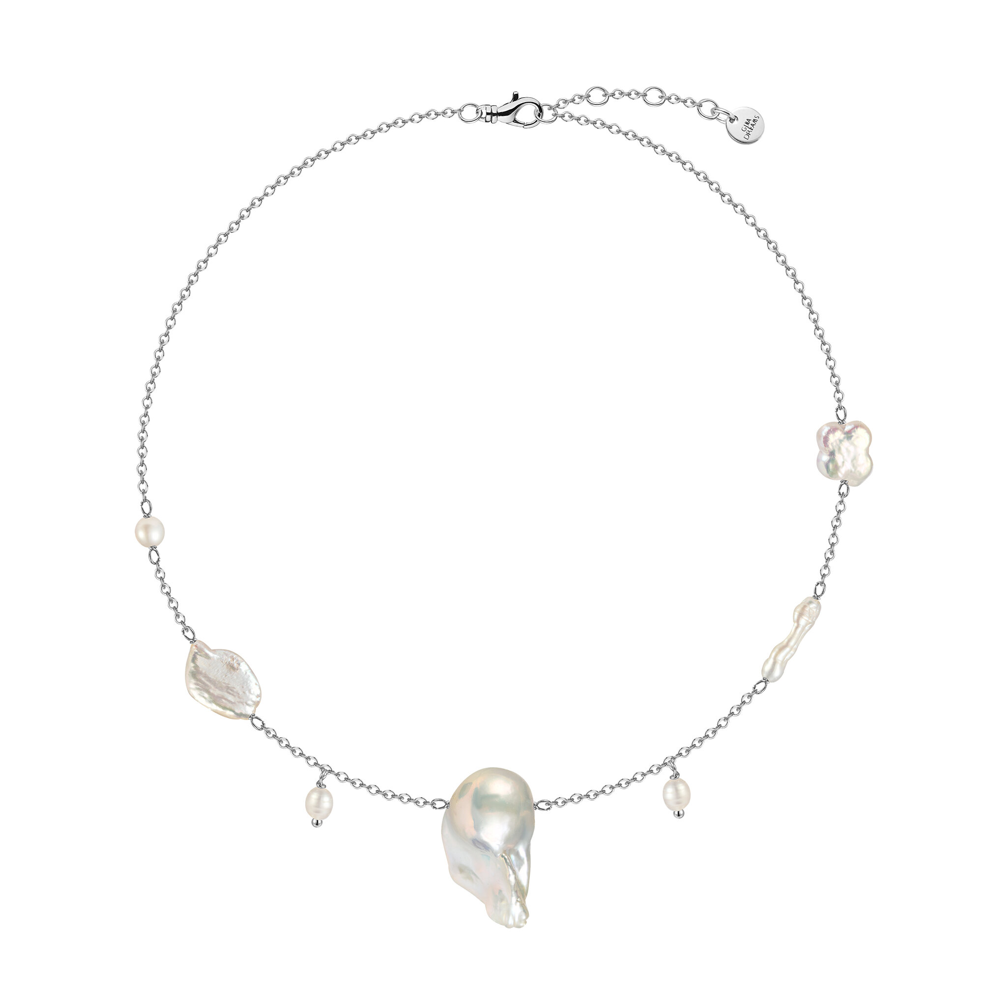 Колье, жемчуг культивированный