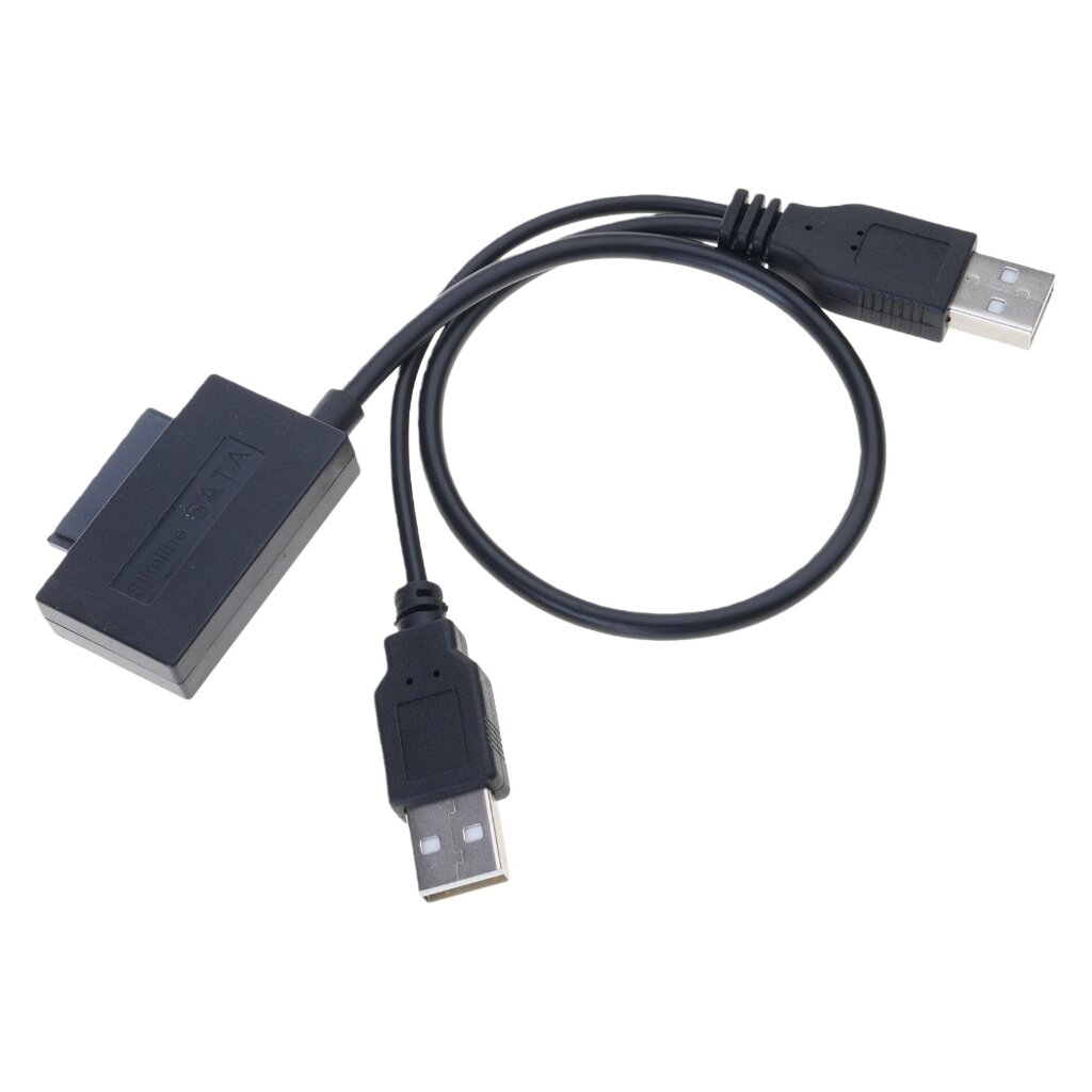 USB 2.0 to 7+6Pin 13Pin Slimline Slim SATA Cable Cord External USB2.0 Power Supply for Notebook CD-ROM DVD-ROM ODD
