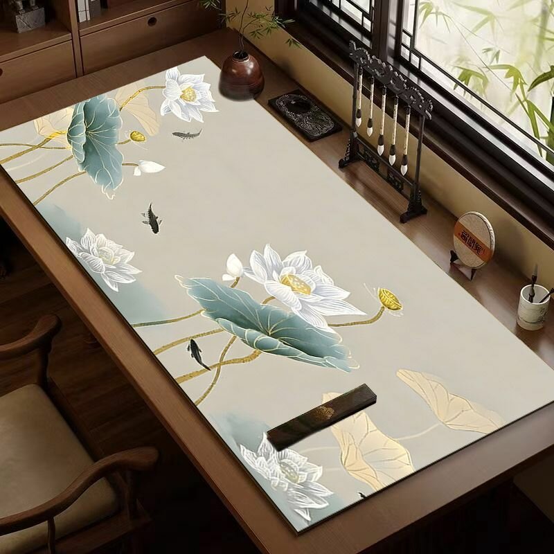 Коврик для каллиграфии в китайском стиле, изготовленный из диатомита, специально разработанный для каллиграфии и живописи в стиле дзен, впитывает воду и чернила, высококачественная скатерть в античном стиле.
