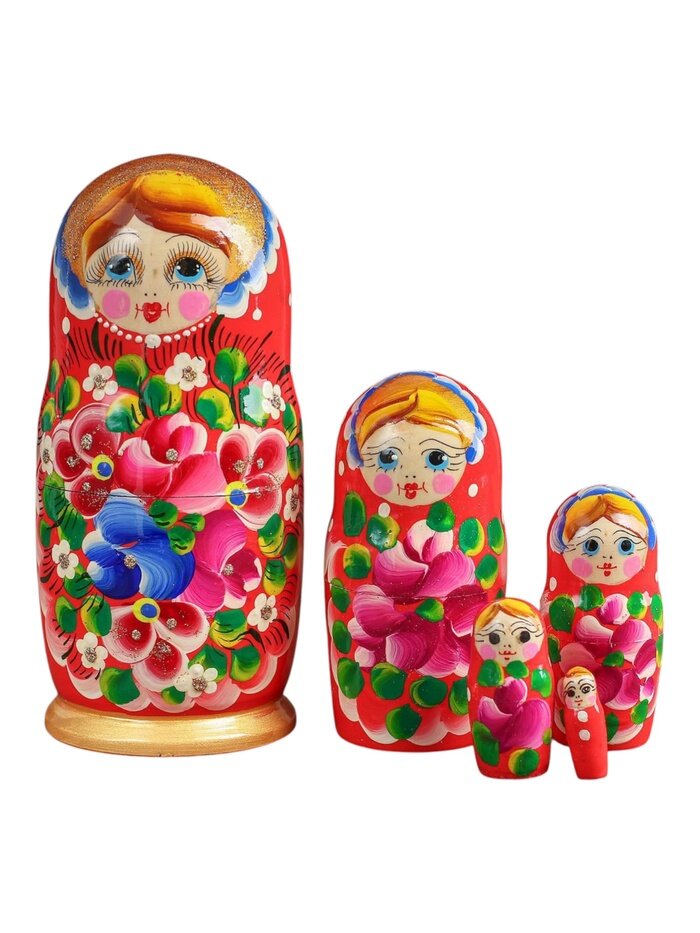 Матрёшка 5 в 1, расписная, микс